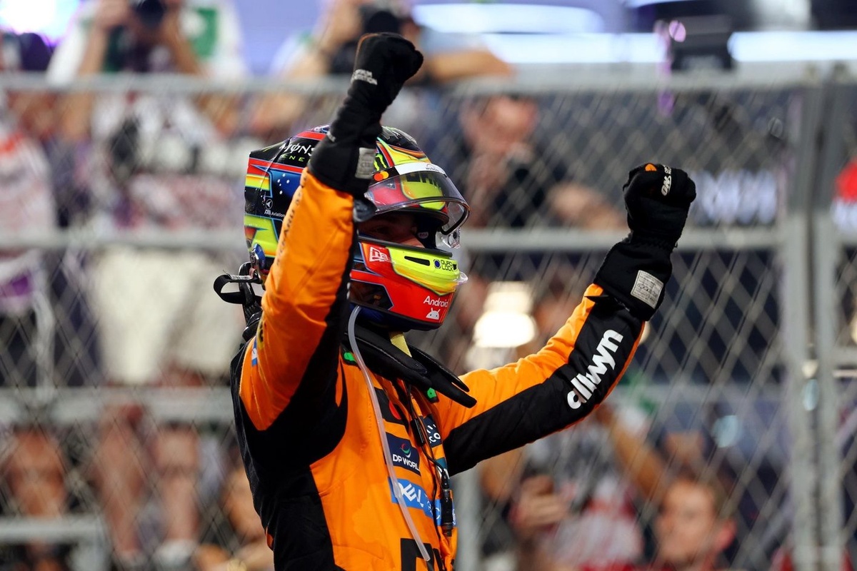 F1 Saudi Arabian GP: Oscar Piastri wins to take title lead