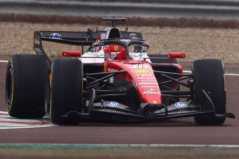 Ferrari gives first glimpse of F1 2026's active aero in action