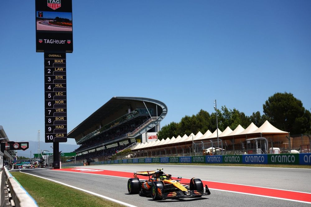 F1 Spanish GP: Norris tops FP1 to continue McLaren's advantage ahead of ...