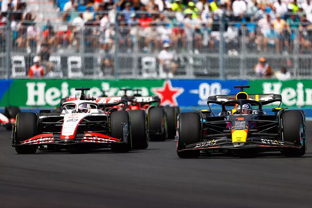 F1 race results: Max Verstappen wins Miami GP from P9 on grid
