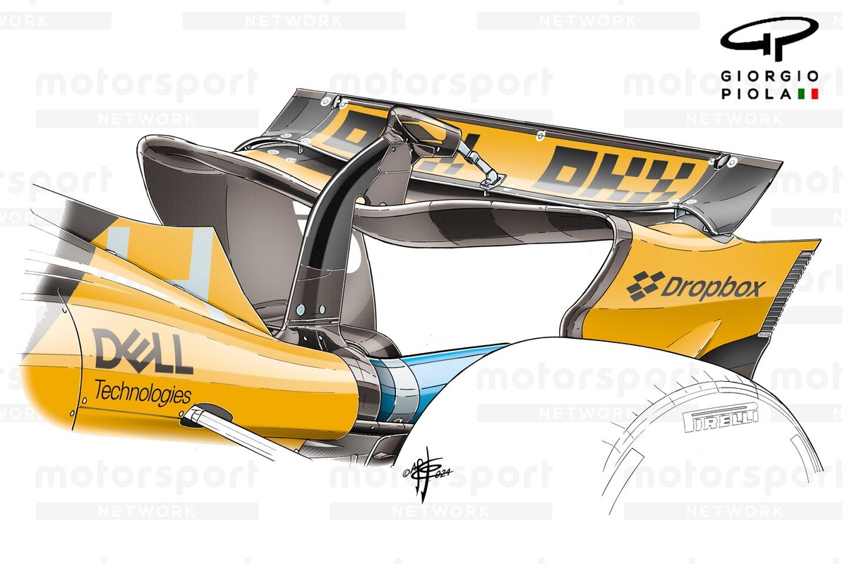 Por qué McLaren llevó a Brasil su séptimo alerón trasero nuevo
