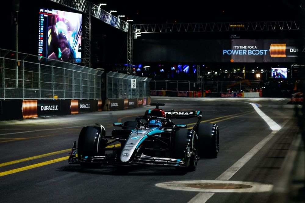 F1 Las Vegas GP: Russell tops FP3 for Mercedes as Stroll red flag halts ...