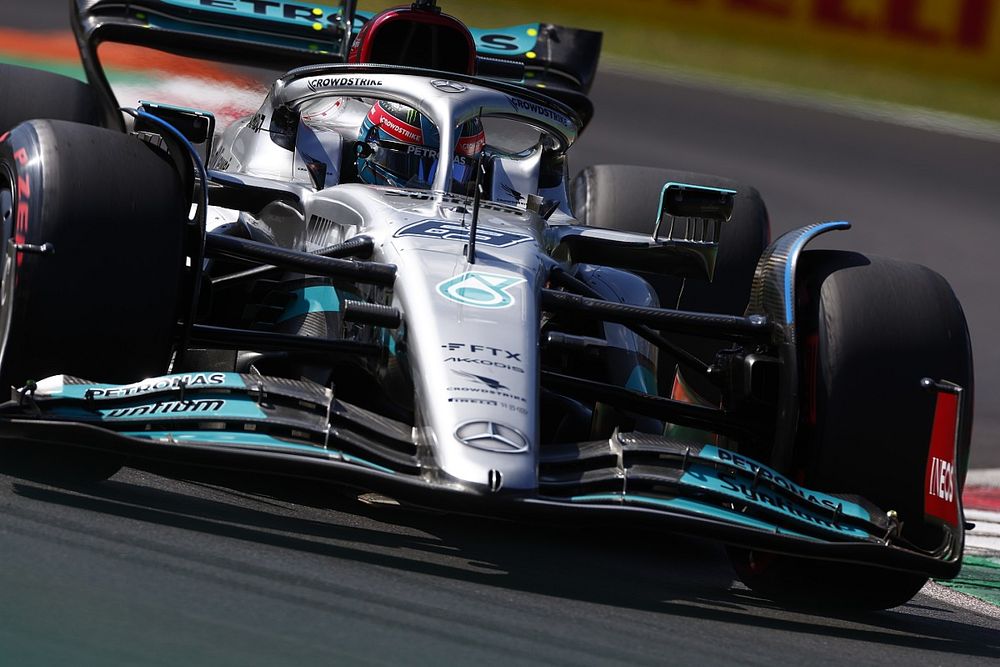 Russell: "Mercedes, 2023 için mevcut sidepod tasarımından vazgeçmedi"