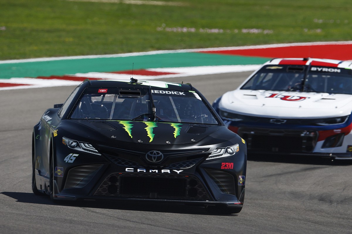 Tyler Reddick leads NASCAR Cup practice at COTA, Button 28th on debut