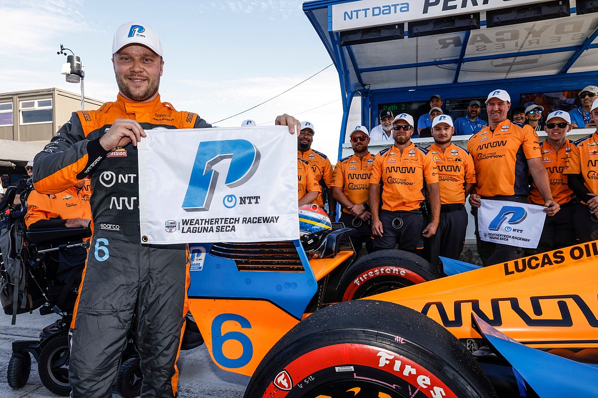 IndyCar Laguna Seca: Rosenqvist takes pole by 0.01s in final McLaren race