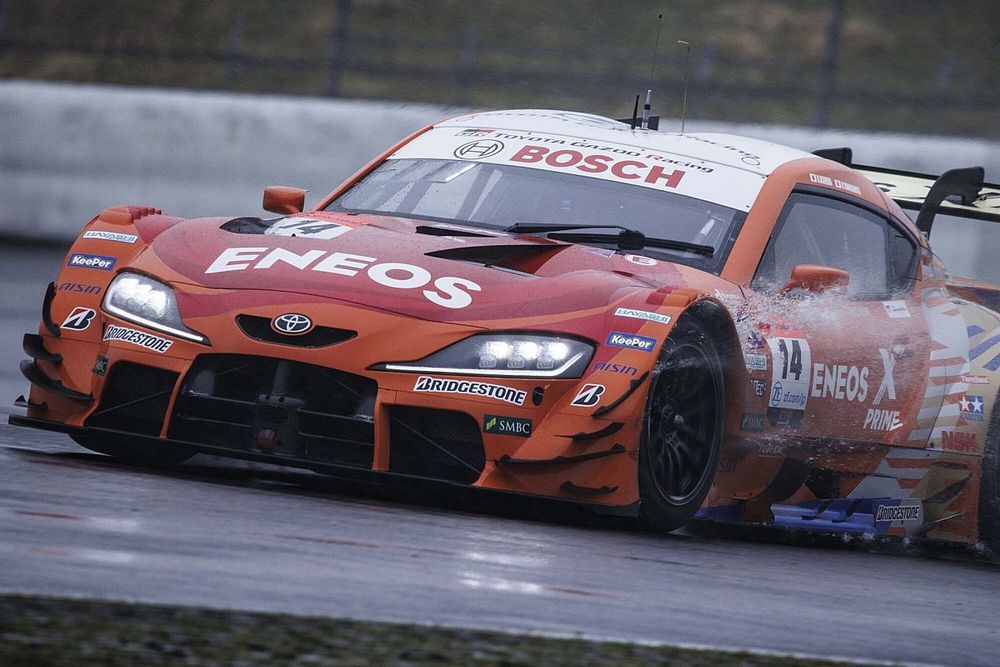 2日間のスーパーGT富士テストが終了。2日目午後はトヨタ・スープラ勢が上位独占、GT300は7台のみの走行に