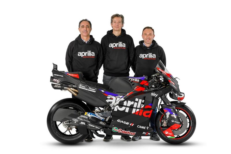 Foto's: De nieuwe livery van Aprilia vanuit alle hoeken