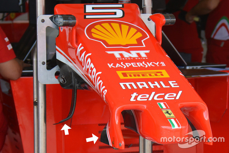 Bite-size tech: Ferrari SF16-H front wing pillars