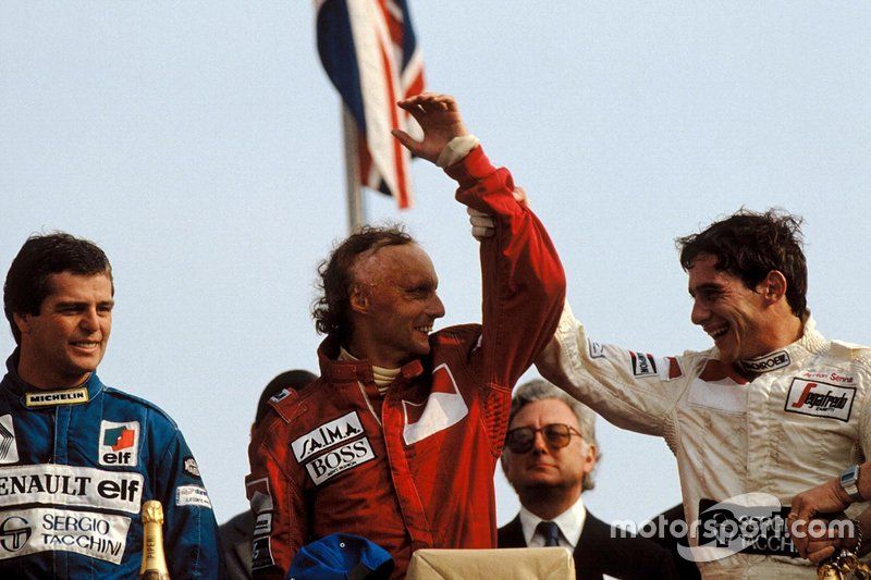 Gallery: Best of Senna's podium celebrations