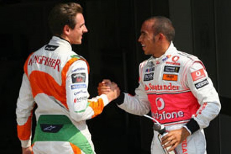 Lewis Hamilton says he prayed for Adrian Sutil's F1 return