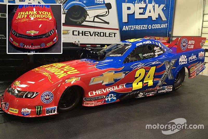John Force to run Jeff Gordon tribute scheme